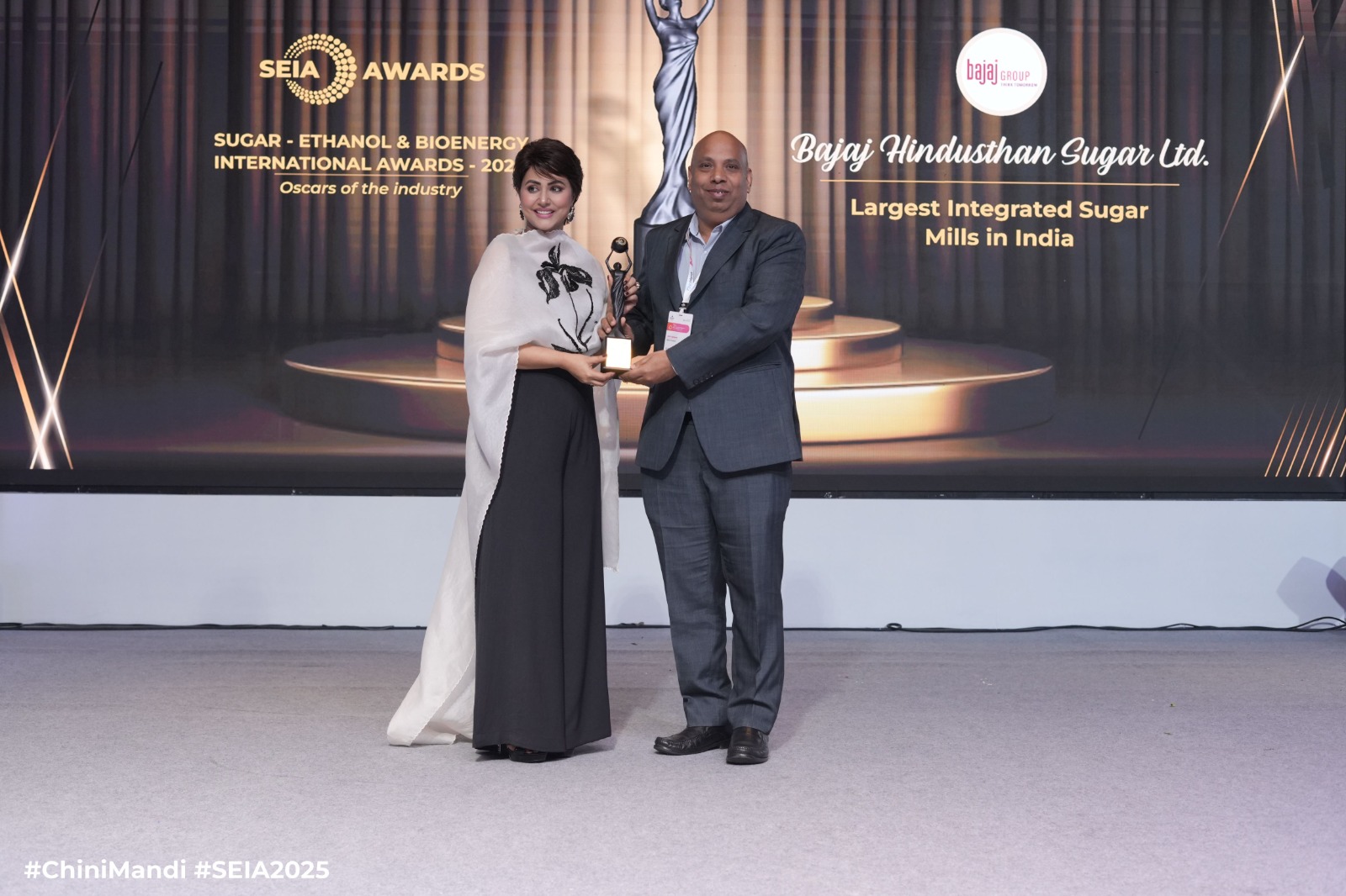 SEIA 2025 : Bajaj Hindusthan Sugar receives award for largest integrated sugar mills in India ...