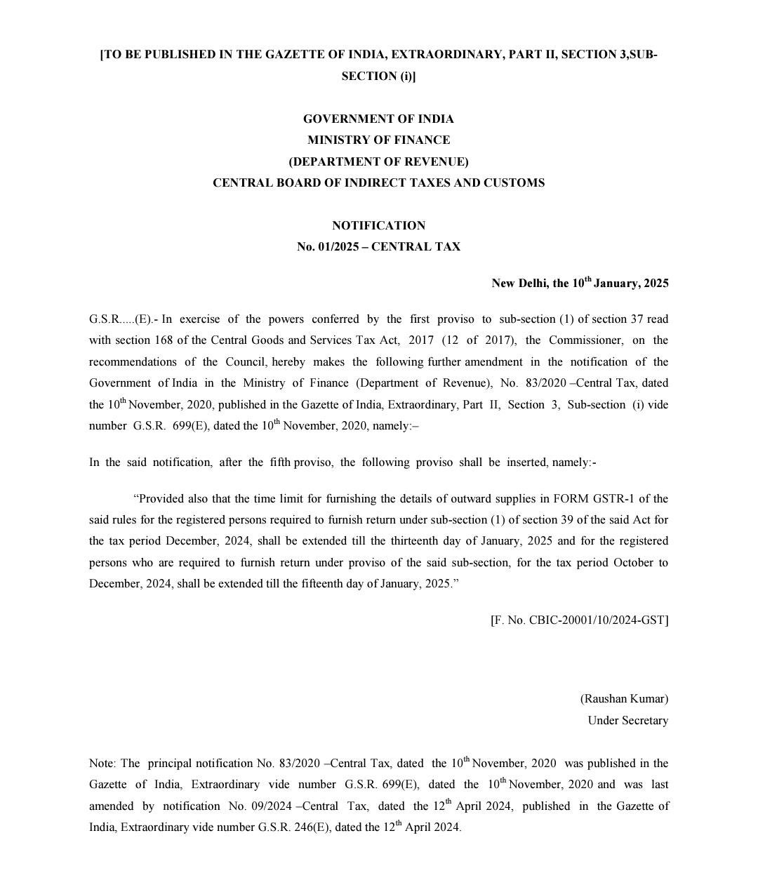 CBIC extends GSTR-1 filing due date amid GST portal issues - ChiniMandi CBIC extends GSTR-1 filing due date amid GST portal issues - ChiniMandi