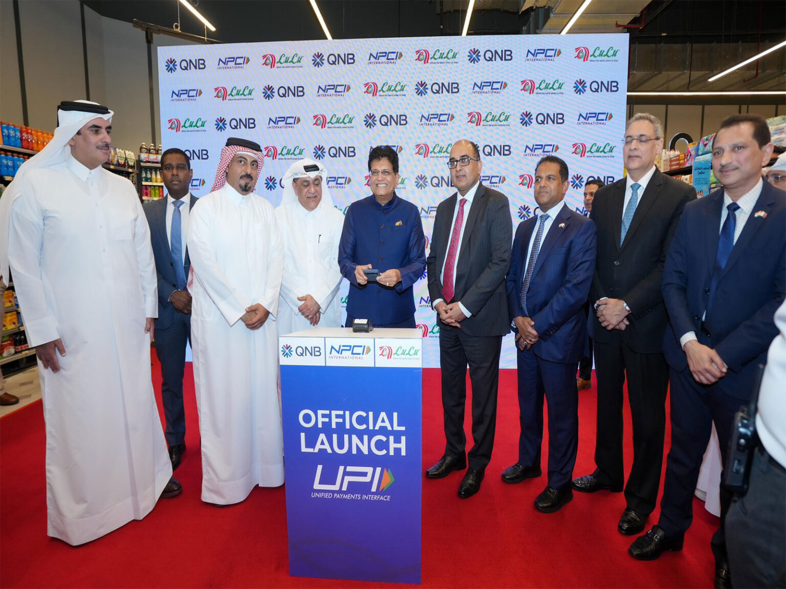 Piyush Goyal launches India's UPI at Lulu Hypermarket in Qatar - ChiniMandi